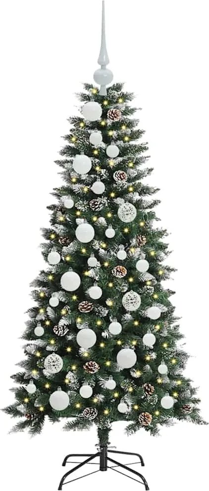 Umělý vánoční stromeček Zelená 120 cm PVC, plast a ocel 3395799