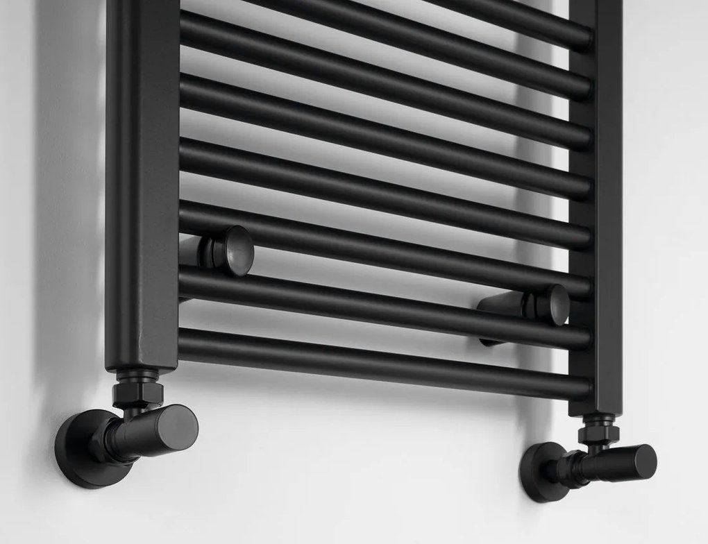 Aqualine Direct otopné těleso rovné boční připojení 450 x 1320 mm černá mat ILR34B