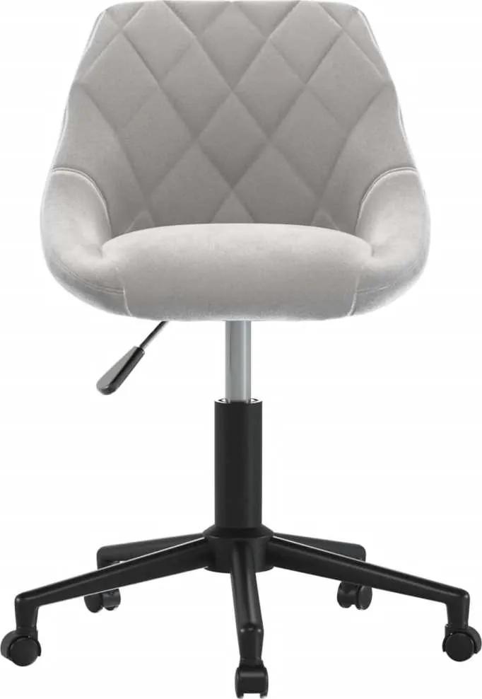 vidaXL Otočná kancelářská židle samet [335486] Barva: Černá