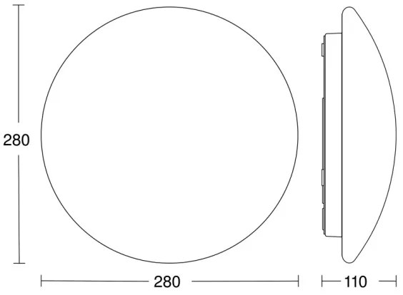 STEINEL 064808 - LED Koupelnové svítidlo se senzorem RS PRO LED/9,5W/230V IP54