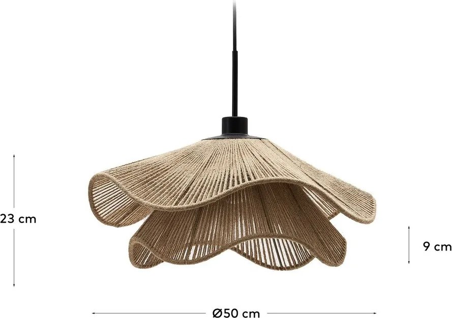 Stínidlo v přírodní barvě ø 50 cm Pontos – Kave Home