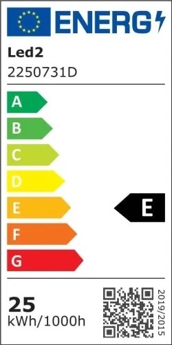 Zápustné LED svítidlo LED2 ZETA L bílé 25W 3000K DALI 2250731D