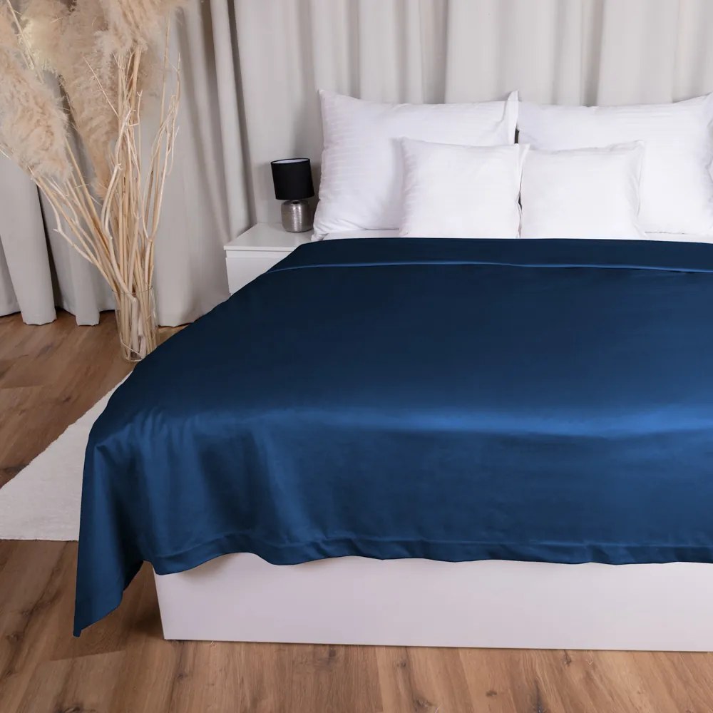 Biante Sametový přehoz na postel Velvet Premium SVP-029 Námořnická modrá 260x280 cm