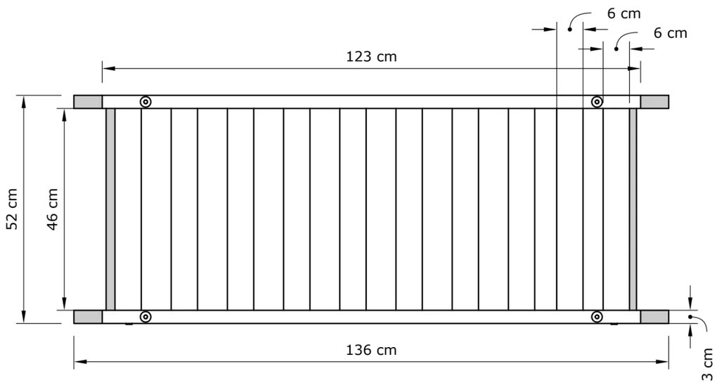 Lavice BREEZIO 03 140 cm z masivu/červená