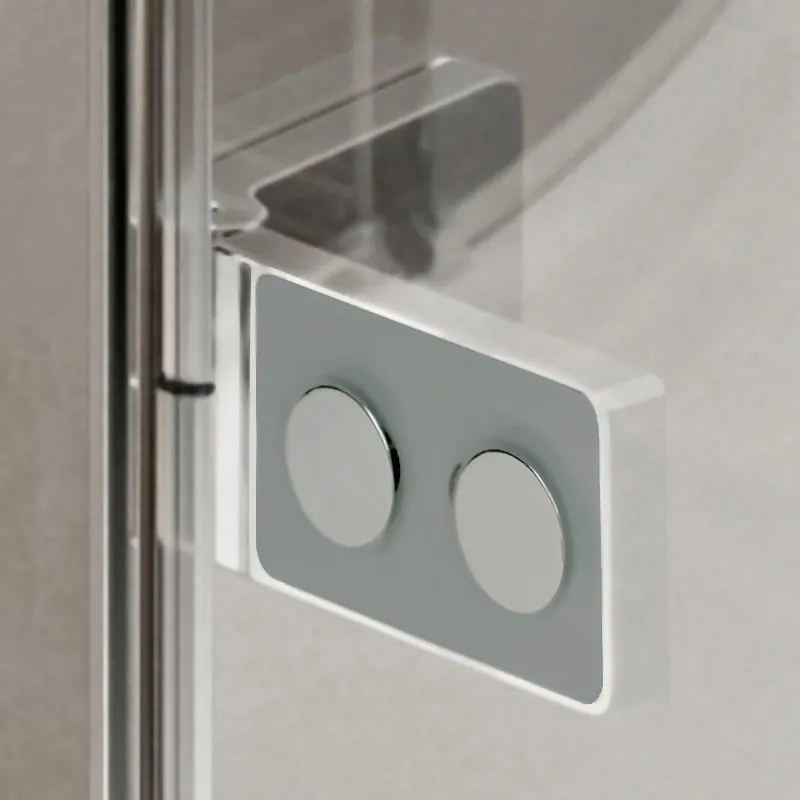Mereo Sprchové dveře, Novea, chrom ALU, sklo Čiré, levé provedení 900 x 0 mm