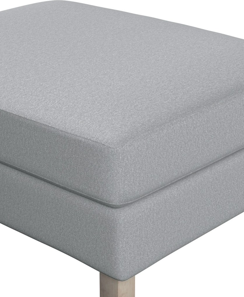 Potah na podnožku IKEA Karlstad barva šedá látka pletený vzor