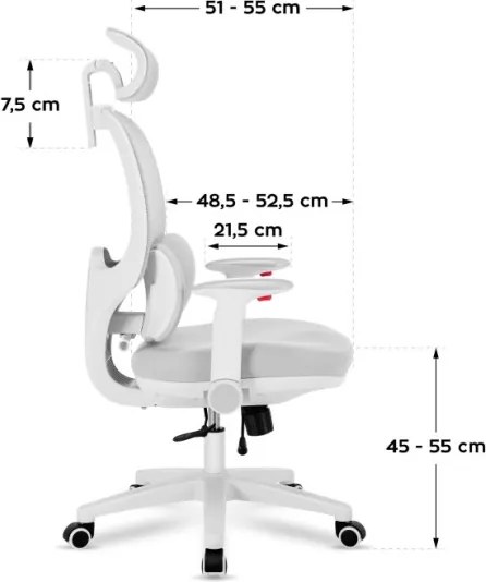 Dětská otočná židle Mark Adler Junior 6.3 Grey