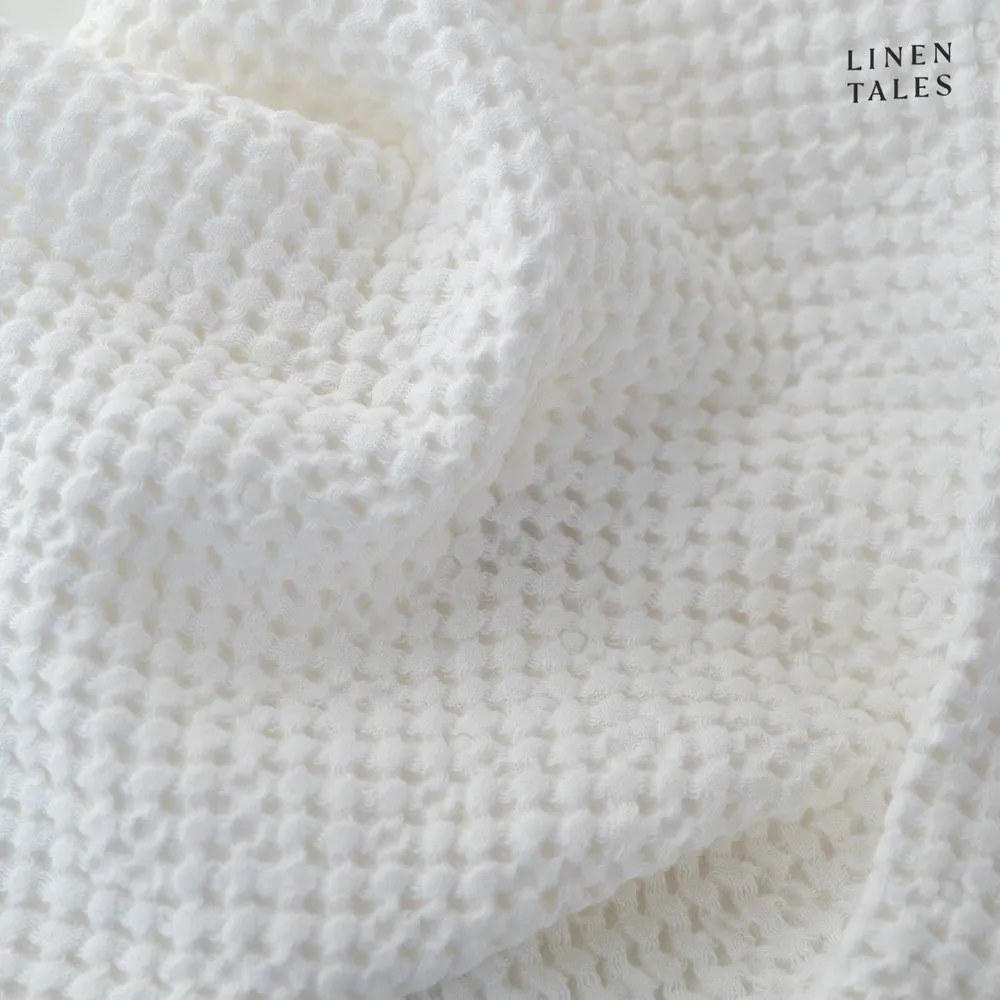 Bílá osuška 100x140 cm Honeycomb – Linen Tales