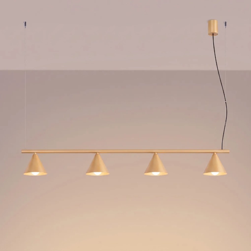 Sollux Lighting Lustr NOX 4L zlatý