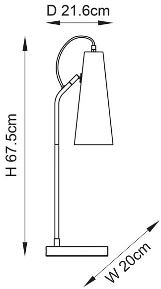 Endon 107527 - Stolní lampa KARNA 1xE27/10W/230V mosaz
