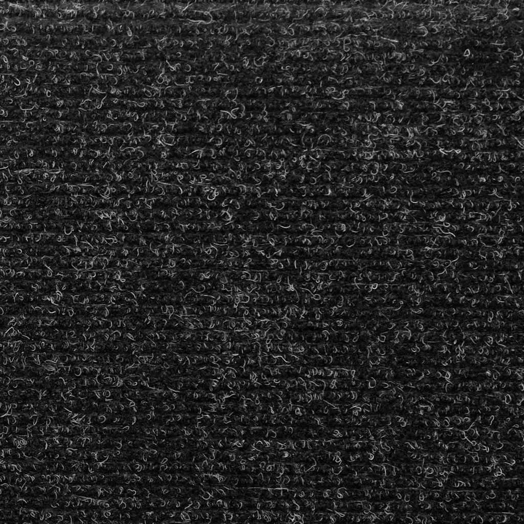 Schodové rohože samolepicí 30 ks 65 x 21 x 4 cm černé s obdélníkovým okrajem 3365693