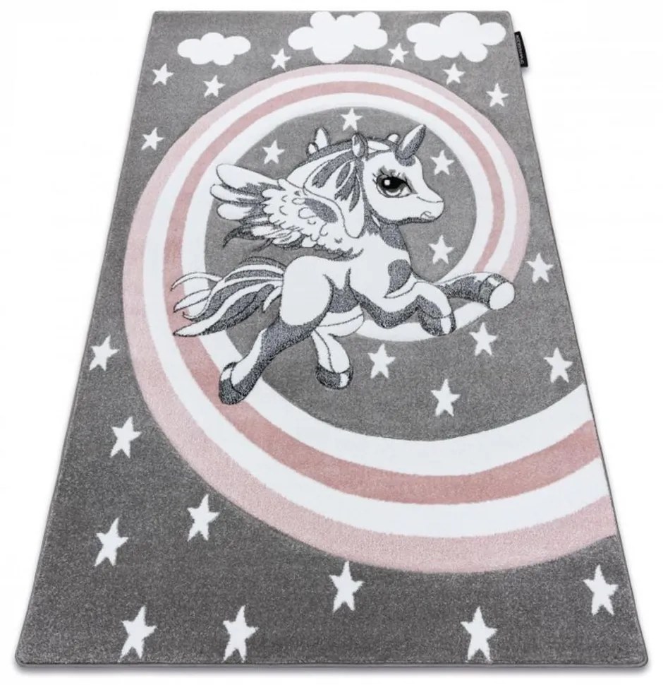Dětský kusový koberec Pony šedý 120x170cm