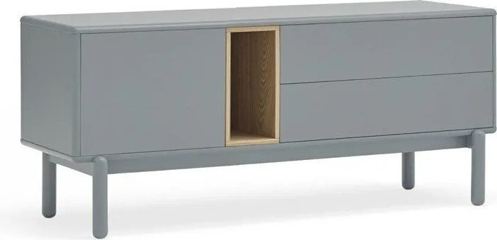 Modro-šedý TV stolek 140x56 cm Corvo – Teulat