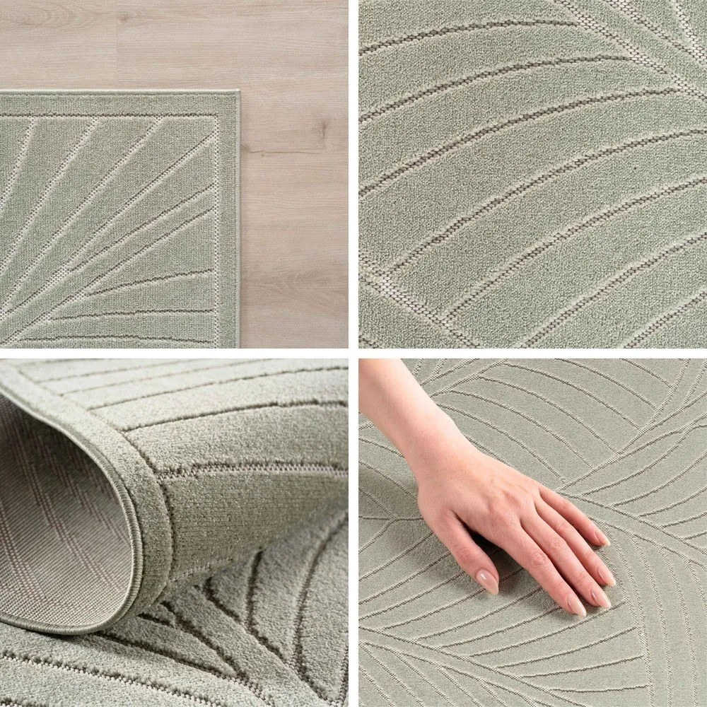 Zelený vnitřní a venkovní koberec 140x200 cm Nova 1203 – Ayyildiz Carpets