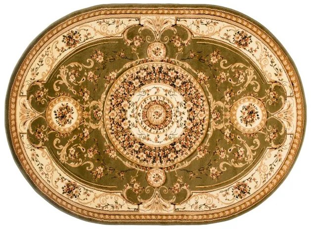 Oválný koberec YESEMEK 6548A zelený Rozměr: 200x300 cm