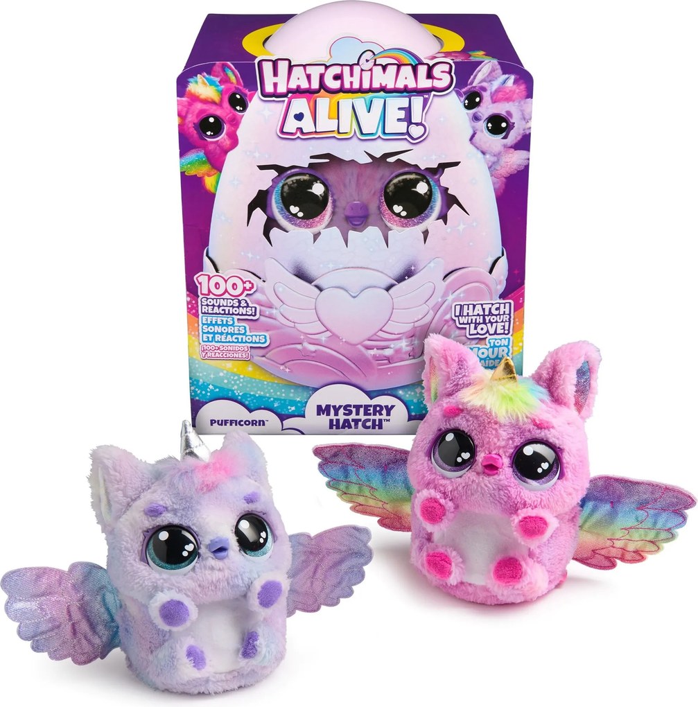 Interaktivní hračka hatchimals líhnoucí se interaktivní zvířátko jednorožec
