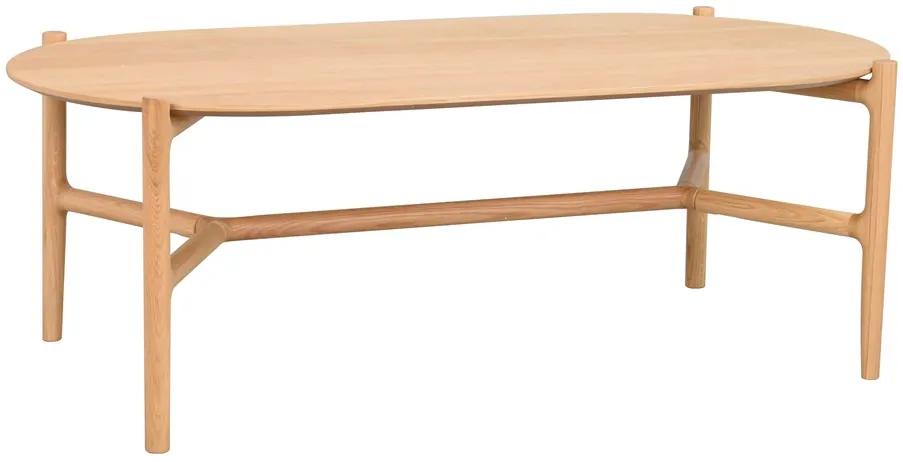 Přírodní dubový konferenční stolek Rowico Hornis L