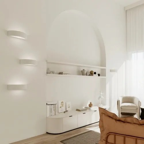 Nástěnné keramické svítidlo SOLLUX Atena E27 1x60W bez zdroje SL.0001 bílá