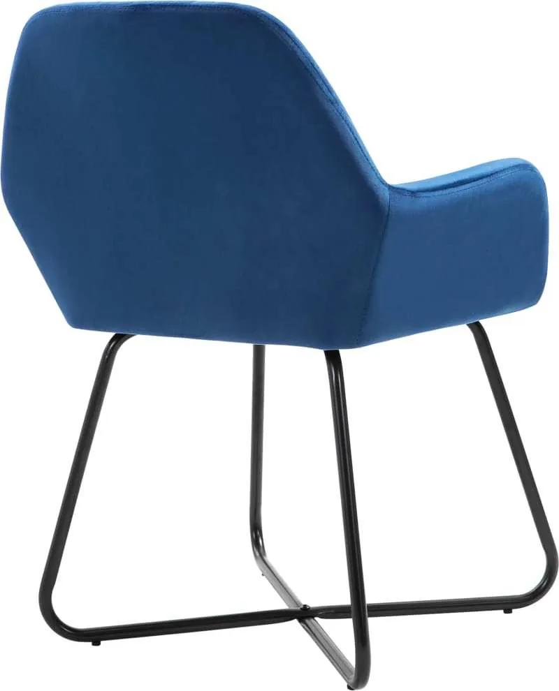 vidaXL Jídelní židle 6 ks samet [277006] Barva: Šedá