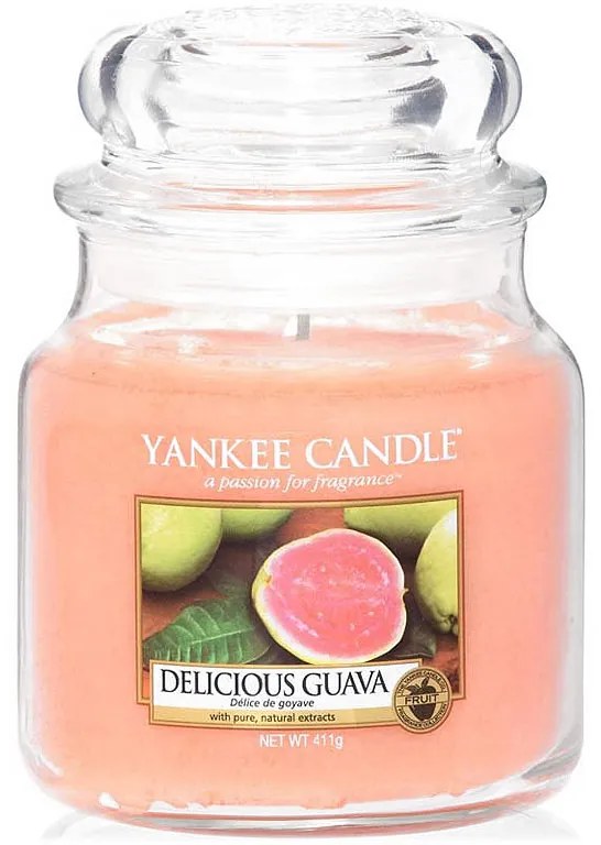 Yankee Candle – Classic vonná svíčka Delicious Guava (Lahodná kvajáva), 411 g