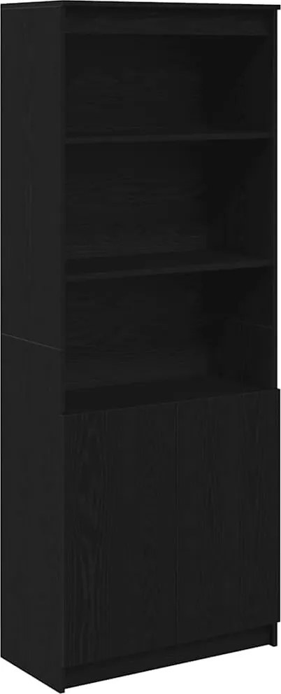 Vysoká deska Černý dub 70x35x180 cm kompozitní dřevo 3328472