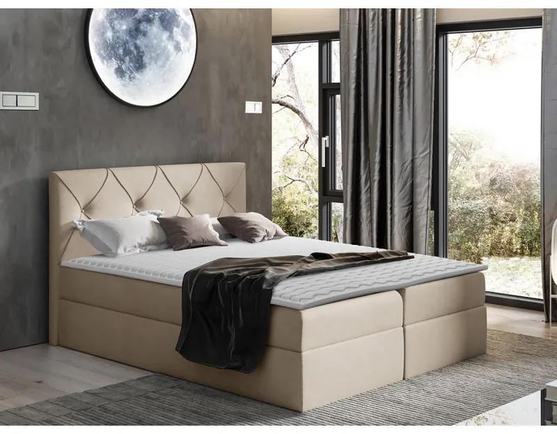 Kontinentální postel Xirious, Rozměr postele: 180 x 200 cm, Barva:: Mono 235