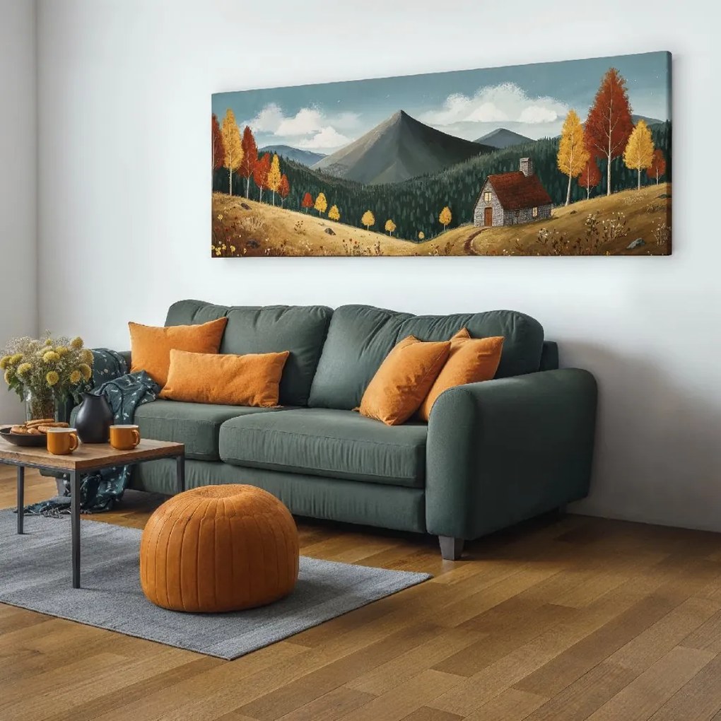 Obraz na plátně - Na samotě Beřízkov FeelHappy.cz Velikost obrazu (šířka x výška): 180 x 60 cm