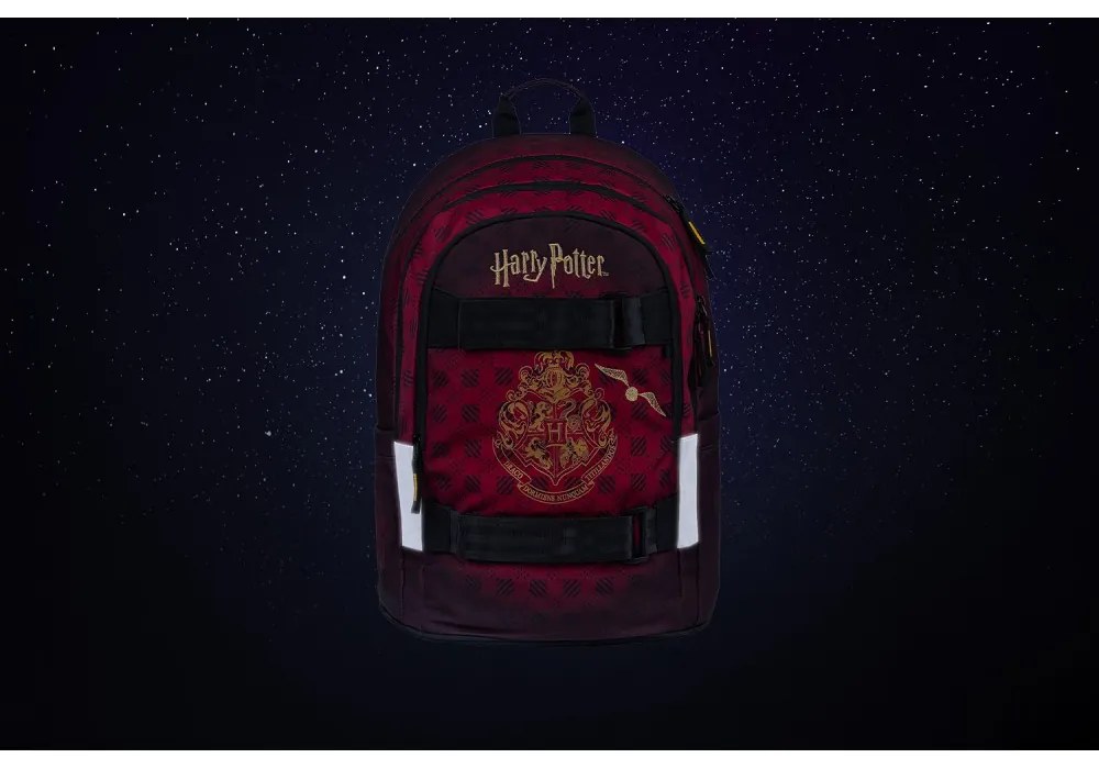 BAAGL Školní batoh Skate Harry Potter Bradavice vínový