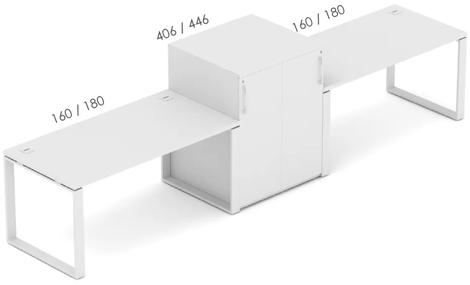 Kancelářská sestava EPIC Z17 O, volitelná délka stolů 160/180cm