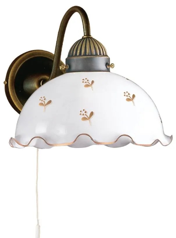 Kolarz 731.61.160 - Nástěnná lampa NONNA 1xE27/75W/230V květiny rose gold