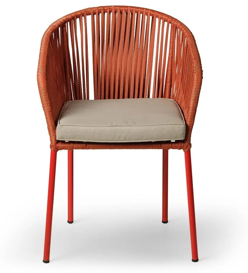 Nábytek Texim Sada 2 červených zahradních židlí Selection Trapani