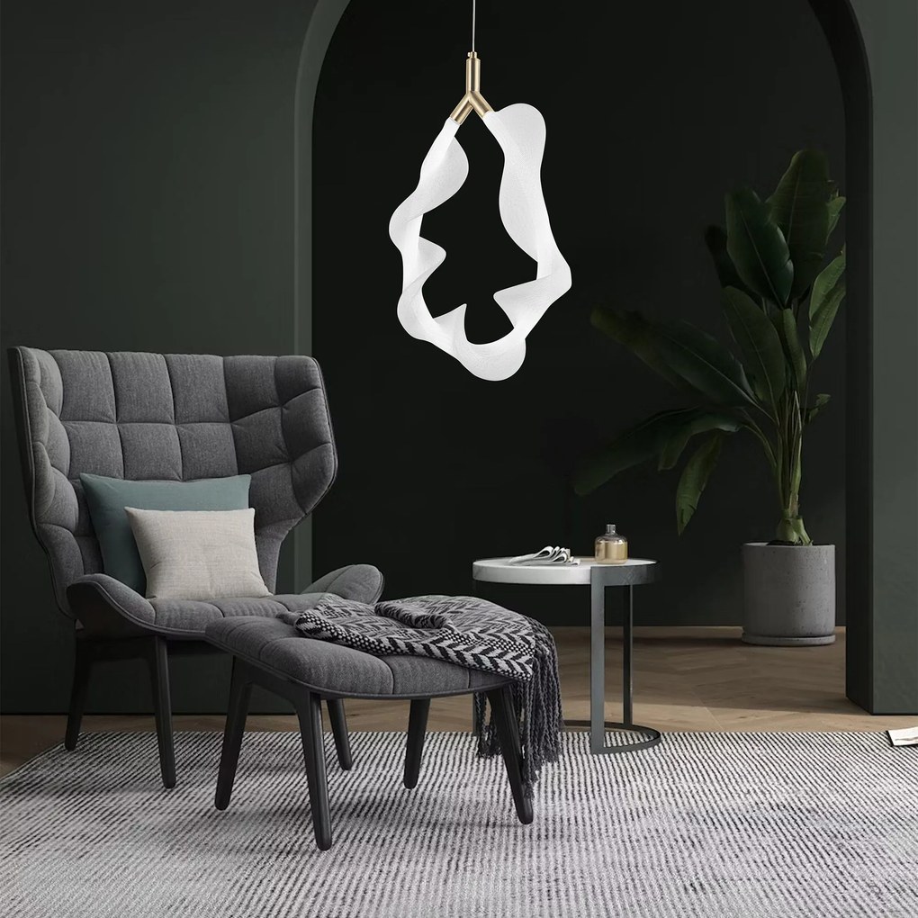Toolight Designové LED osvětlení G013-1CP zlatá/bílá