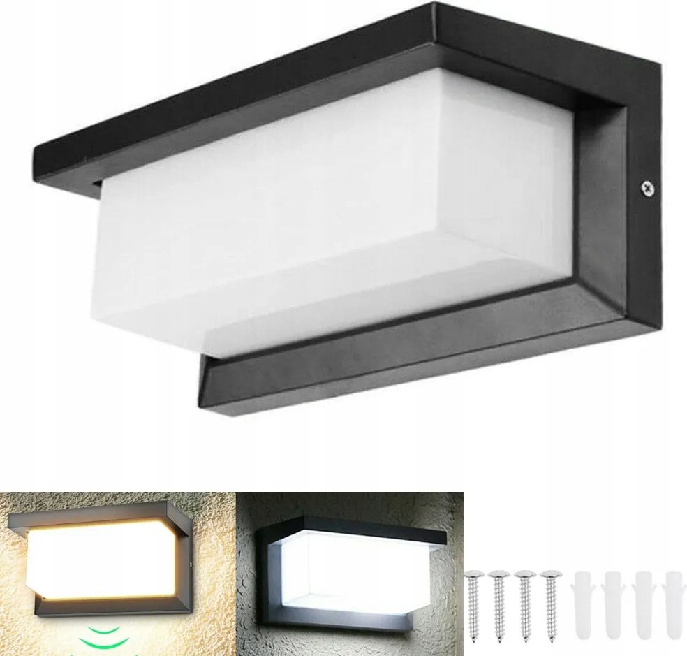 18W Led Nástěnné Světlo S Pohybovým Senzorem, Nádvoří, Zahrada, Venkovní Světlo