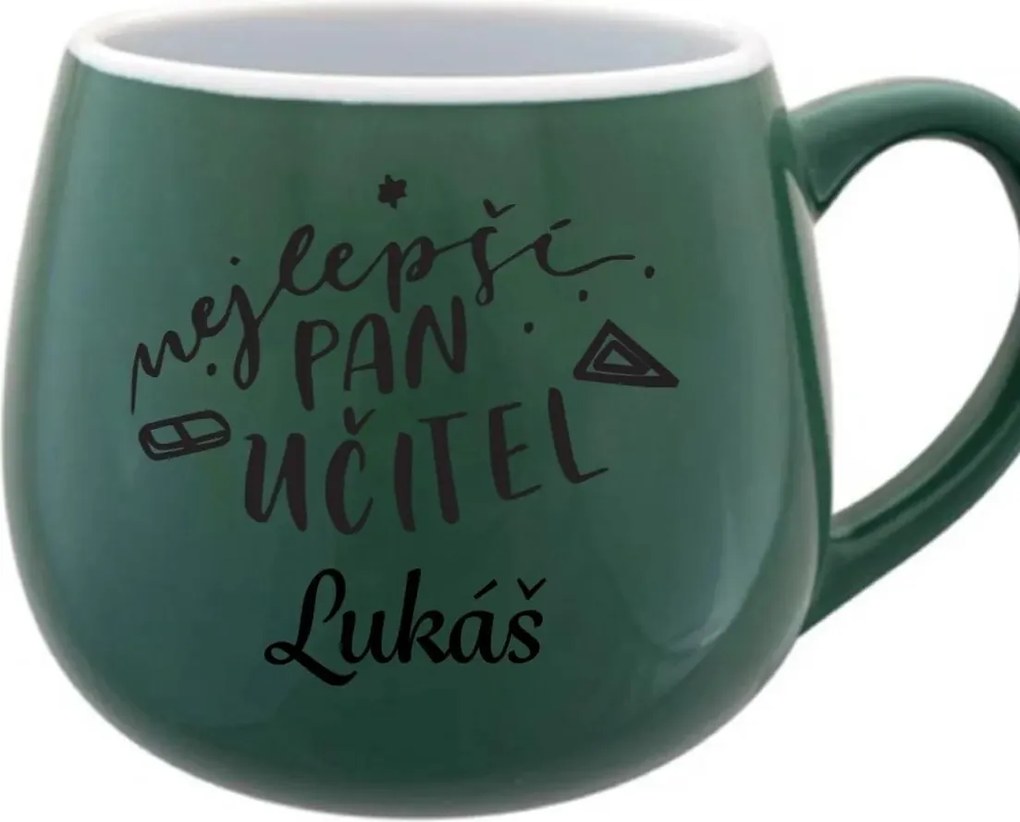 Personalizovaný keramický hrneček - NEJLEPŠÍ PAN UČITEL