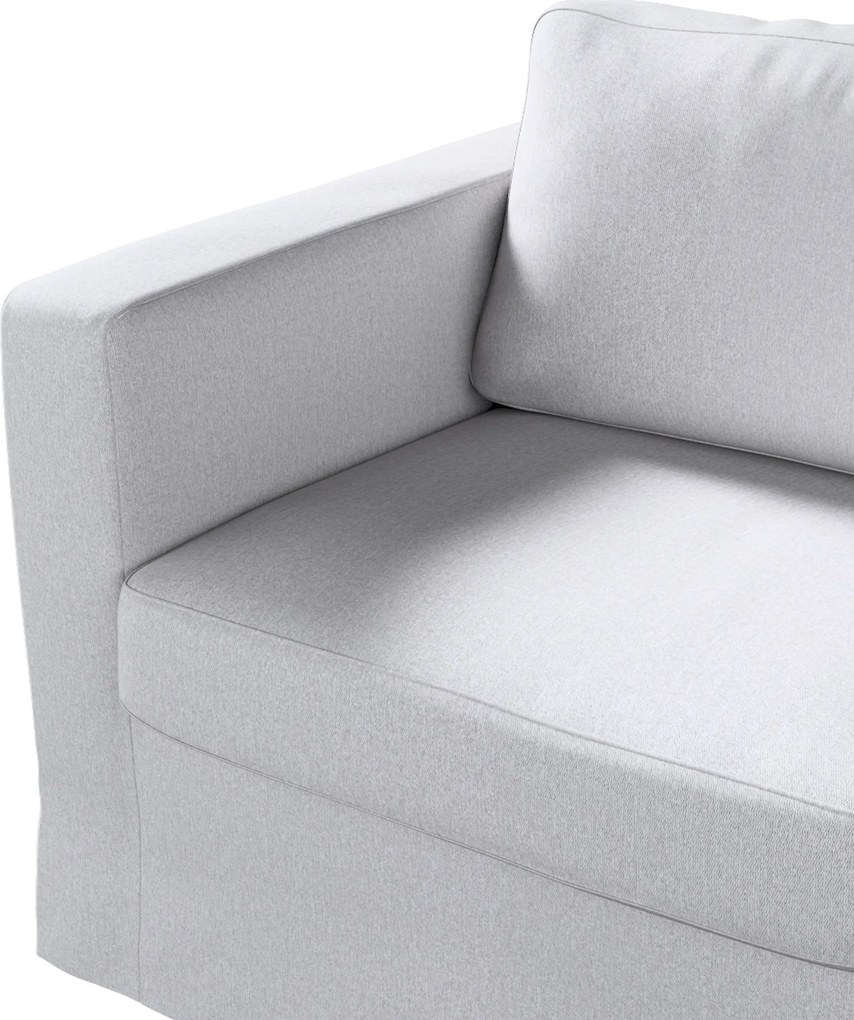 Potah na pohovku IKEA Karlstad 2-místná , nerozkládací, dlouhý barva šedá látka pletený vzor
