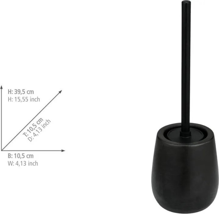 WC kartáč s keramickou nádobou NERNO, Ø 10,5 cm