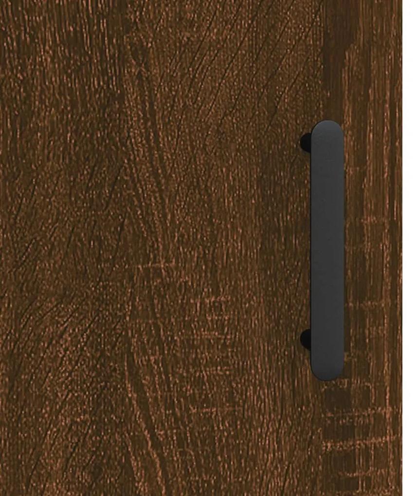 Skříň highboard hnědý dub 69,5 x 34 x 180 cm kompozitní dřevo,  3195802