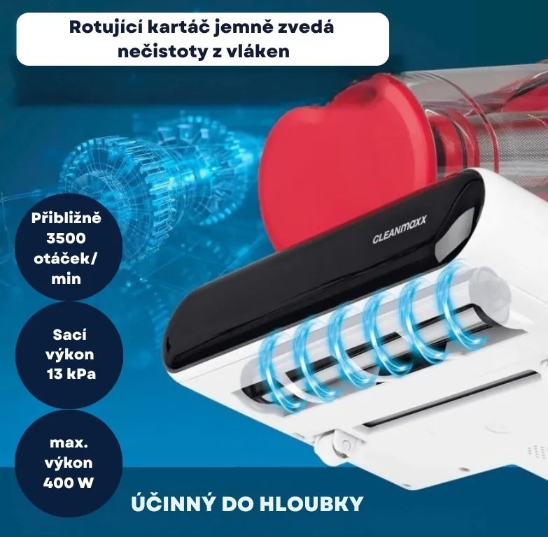 CleanMaxx Cyklónový sterilizační a dezinfekční vysavač s UV-C světlem DES-15061