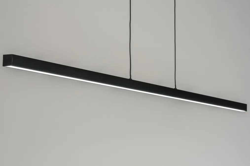Závěsné designové černé LED svítidlo nad stůl Corciano O Black