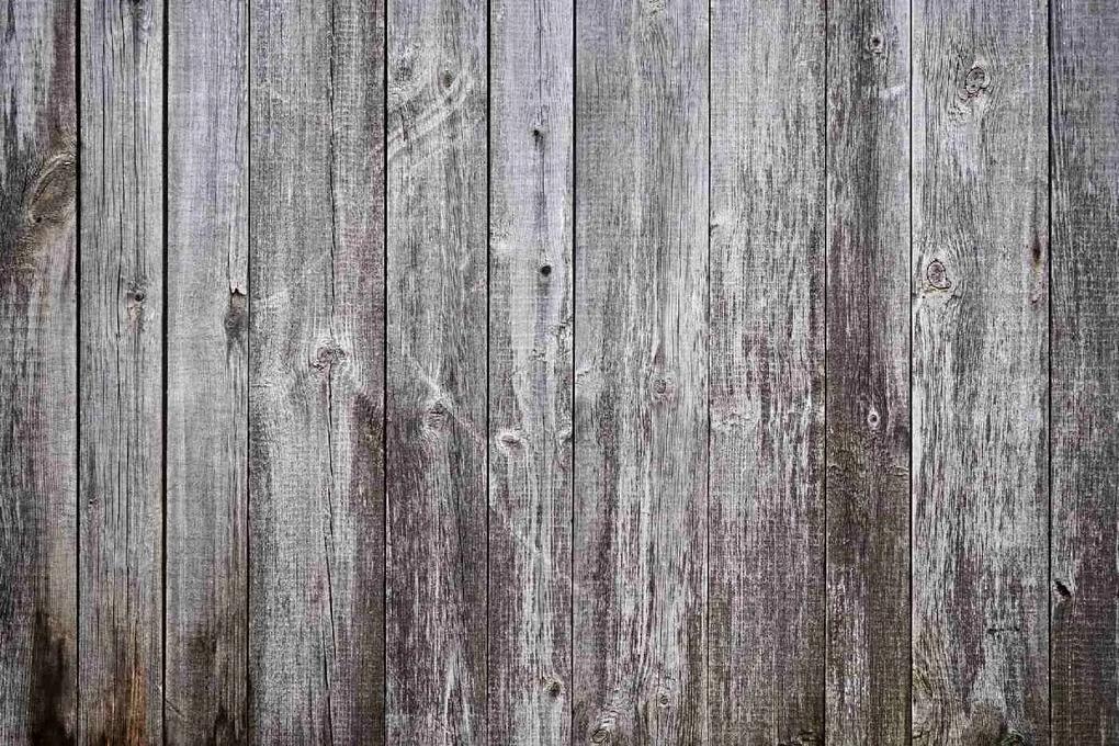 DIMEX | Samolepicí vliesová fototapeta na zeď Staré dřevěné lamely MA-5-2568 | 375 x 250 cm | šedá