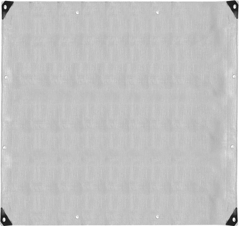 Krycí plachta s oky 3x3 m, extra silná, 270g PE, šedá SPRINGOS PROTECT