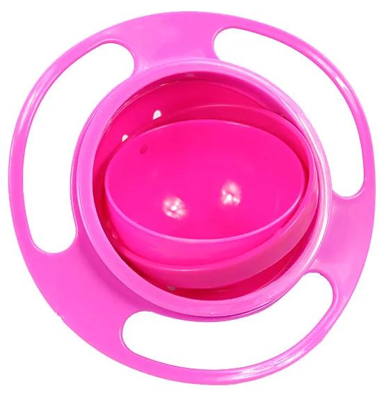 Rotační gyroskopická (nevysypatelná) miska s víčkem Barva: Fialová