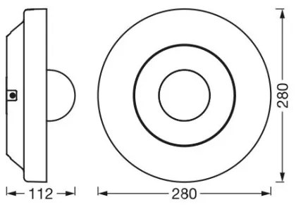 Ledvance - LED Venkovní svítidlo se senzorem a kamerou LED/22W/230V IP44 Wi-Fi