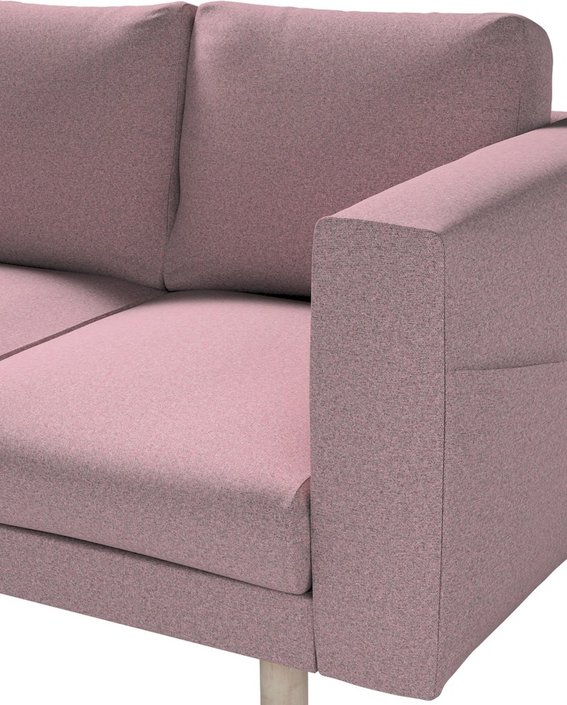 Potah na pohovku IKEA Norsborg 3-místná barva růžová látka pletený vzor