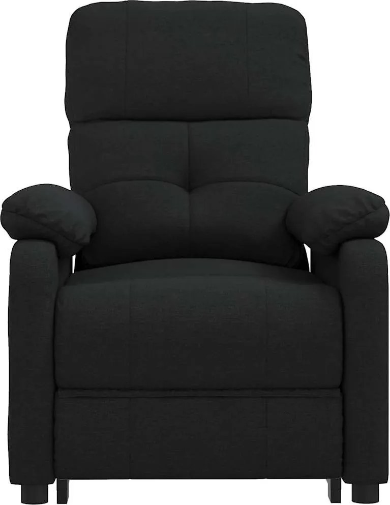 Elektrické masážní křeslo černé textil 3073814