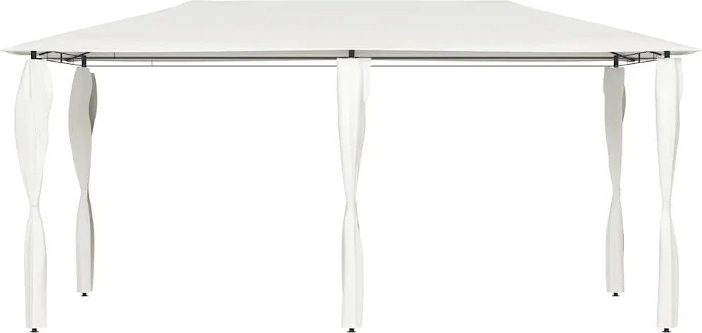 Altán s krytými sloupky 2,98 x 5,3 x 2,59 m krémový 160 g/m² 313617