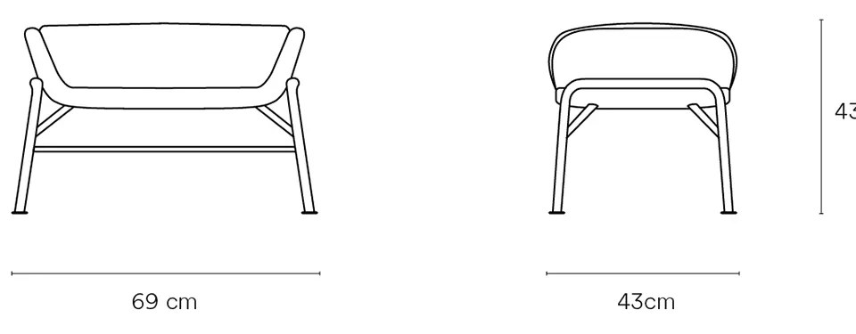 MUZZA Otoman sadira hořčicový