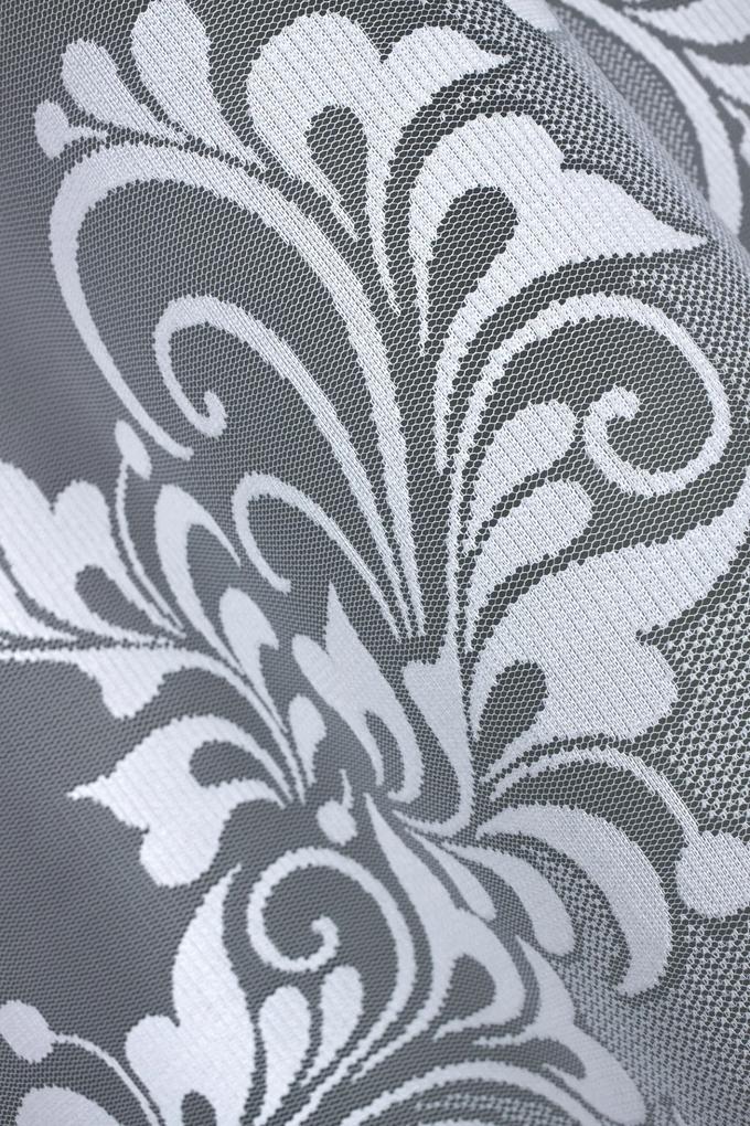 Dekorační žakárová záclona s řasící páskou NELLY 160 bílá 300x160 cm MyBestHome