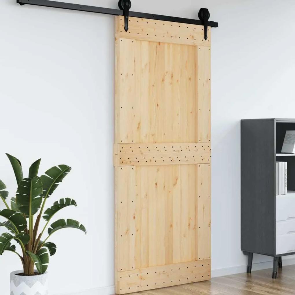 vidaXL Dveře NORVIK 100 x 210 cm masivní borové dřevo [154441] Barva: Přírodní