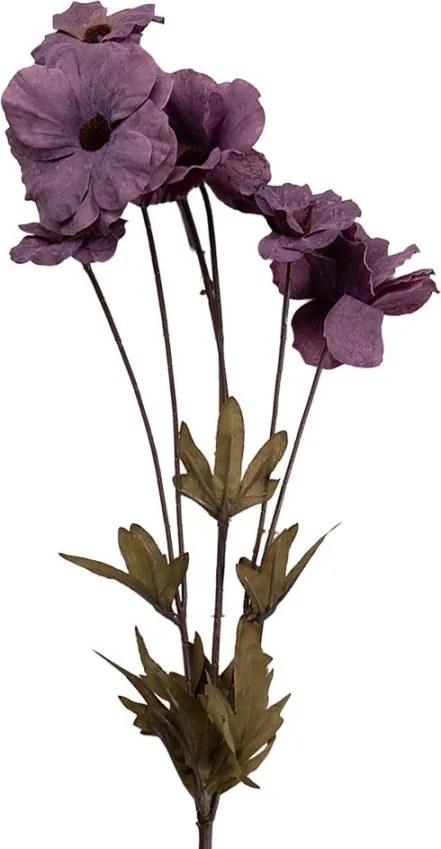 Elegantní umělá květina s fialovými květy - 6*8*80 cm